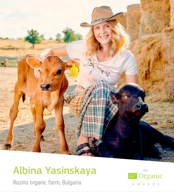Bulgaria was awarded first place for best female organic farmer at the ...